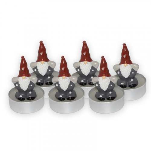 Värmeljus Tomtenissar 6-pack